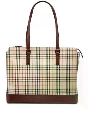 Burberry House Check Canvas Tote Bag