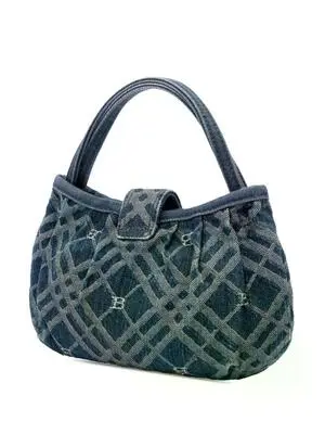 Burberry Nova Check Denim Handbag
