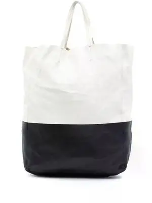 Celine Bicolor Leather Vertical Cabas Tote Bag