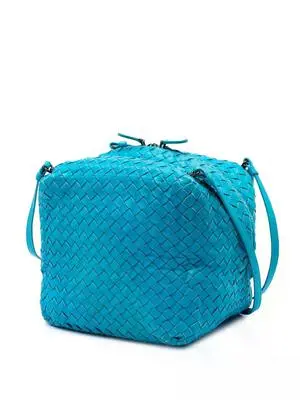 Bottega Veneta Nappa Intrecciato Cube Crossbody Bag
