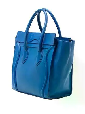 Celine Micro Luggage Tote Bag - Blue