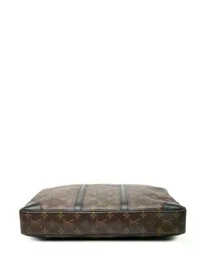 LOUIS VUITTON Monogram Macassar Porte Documents Voyage Gm Business Bag