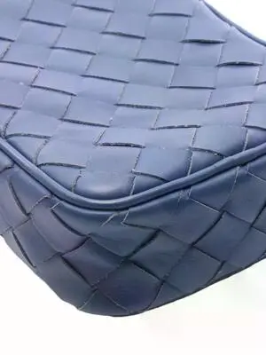 Bottega Veneta Bottega Veneta Intrecciato Phone Pouch Crossbody Bag Blue