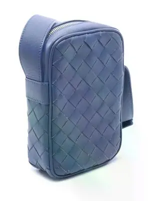 Bottega Veneta Intrecciato Phone Pouch Crossbody Bag