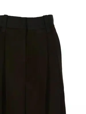 Carven Pleated Belt-loop Shorts