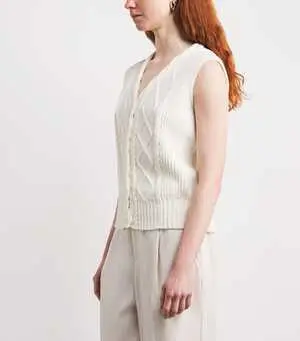 Varley Cable Knit Tatyana Vest