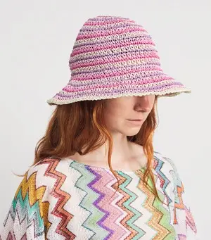 Missoni Crochet Stripe Bucket Hat