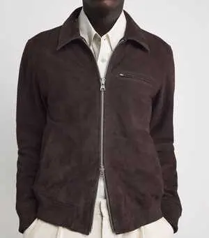 NN.07 Nn07 Owen Suede Bomber Jacket