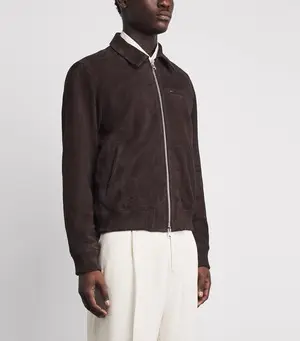 NN.07 Nn07 Owen Suede Bomber Jacket