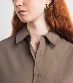 Matteau Organic Cotton Relaxed Shirt - Brown