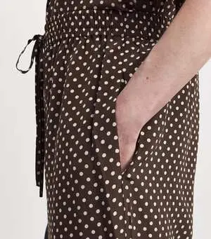 Matteau Silk Polka Dot Wide-leg Trousers