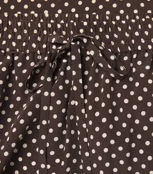 Matteau Silk Polka Dot Wide-leg Trousers
