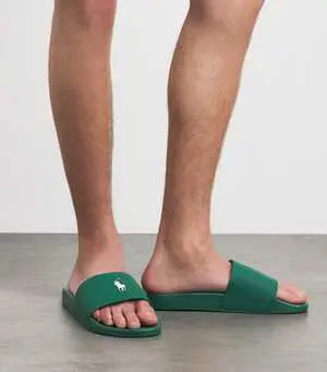 Polo Ralph Lauren Signature Pony Slides - Green