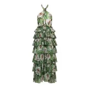 NUR KARAATA Crystal Coast Dress - Green