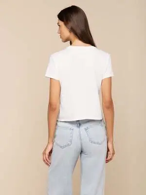 L'Agence Aileen Cotton Crewneck T-shirt
