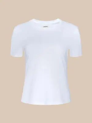 L'Agence Aileen Cotton Crewneck T-shirt