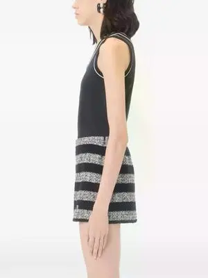 Valentino Garavani Cotton Jersey Top With Contrasting Edges And Vlogo Detail