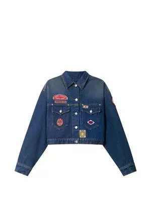 Isabel Marant Étoile Demia Embroidered Patches Denim Jacket