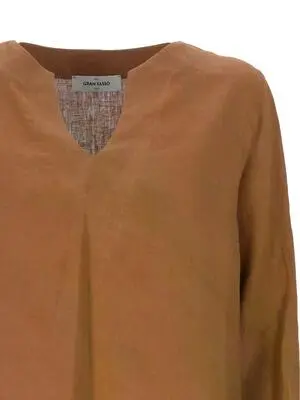 GRAN SASSO V-neck Long-sleeve Blouse