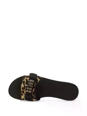 Guess Leopard-print Flat Sandals