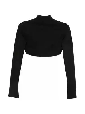 MUGLER Cut-out Cropped Top