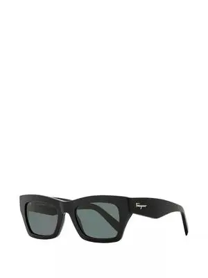 FERRAGAMO Rectangle Frame Sunglasses - Black