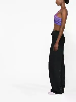 Off-White Two-tone Gradient Effect Crop Top