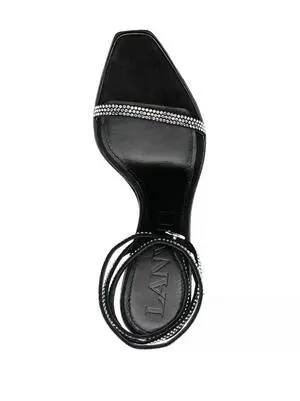 LANVIN Elegant Femme Crystal-embellished Sandals