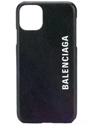 Balenciaga Logo-print Iphone 11 Pro Max Case - Black