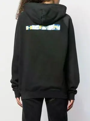 Heron Preston Hoodie With Graphic Chest Print And Rear Logo