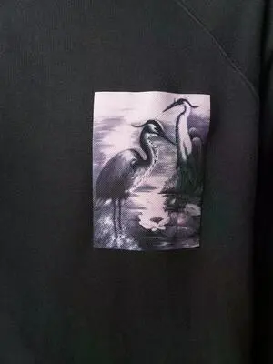 Heron Preston Hoodie With Graphic Chest Print And Rear Logo