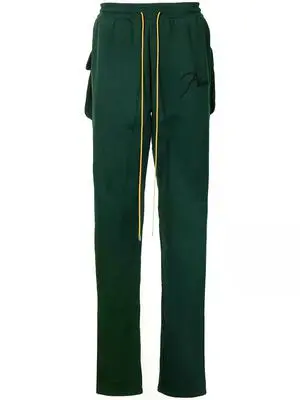 Rhude Oversize Flap-pocket Logo-embroidered Track Pants