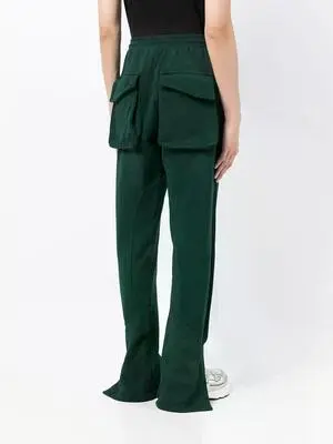 Rhude Oversize Flap-pocket Logo-embroidered Track Pants