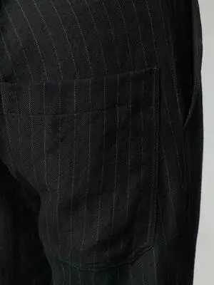 Y’s Pinstripe Straight Leg Trousers