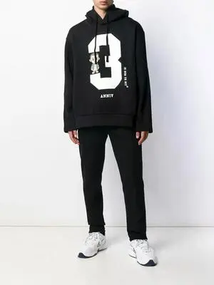 IH NOM UH NIT Cartoon Print Hoodie
