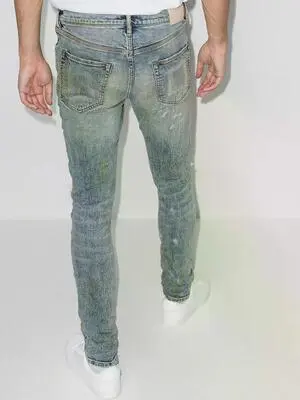 PURPLE BRAND Distressed Slim-fit Jeans