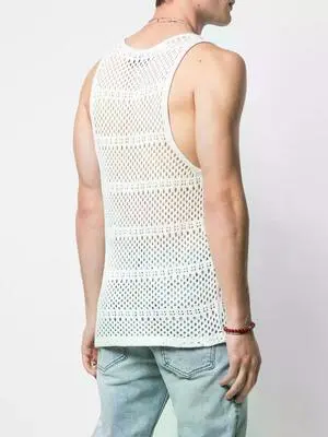 Amiri Mesh Style Knitted Vest Top