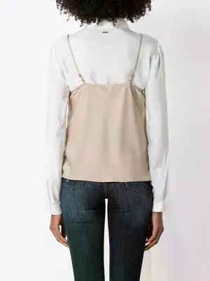 Armani Exchange Beige Polyester Camisole Top