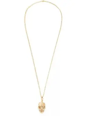 Alexander McQueen Skull Pendant Necklace - Metallic