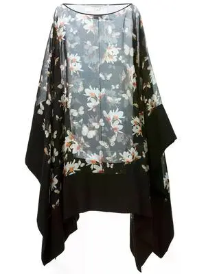 Givenchy Sheer Floral Poncho