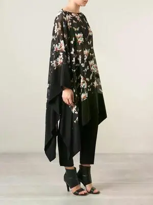Givenchy Sheer Floral Poncho