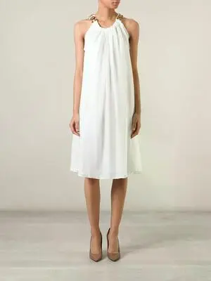 LANVIN Embellished Strap Draped Dress