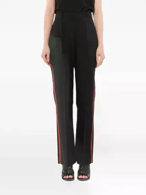 Givenchy Striped Appliqué Tailored Trousers