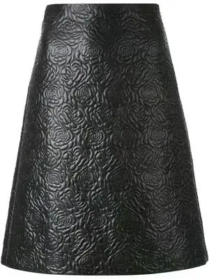 Alexander McQueen Raised Rose A-line Skirt