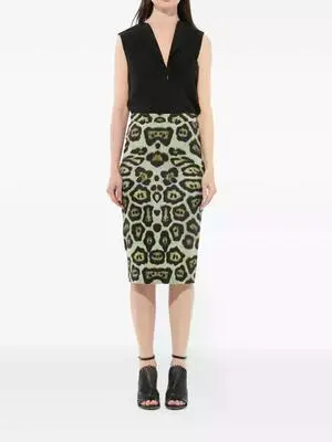 Givenchy Leopard Print Pencil Skirt