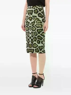 Givenchy Leopard Print Pencil Skirt