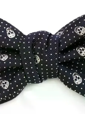 Alexander McQueen Skull Patterned Bow Tie