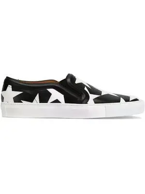 Givenchy Star Print Slip-on Sneakers - Black