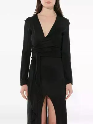 Givenchy Long Sleeve Maxi Dress With Slit