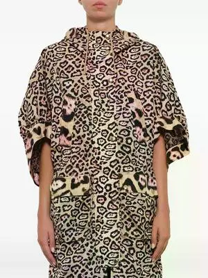 Givenchy Oversized Leopard Print Coat